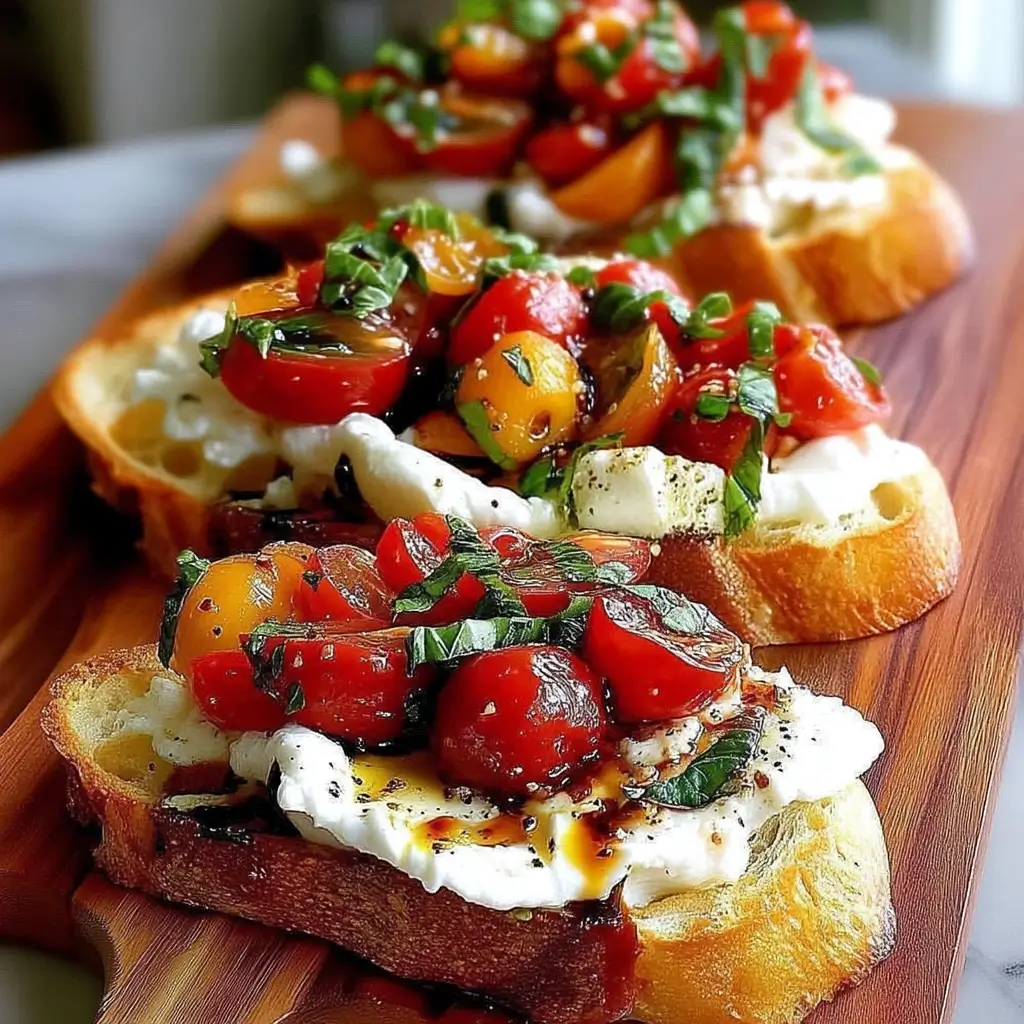 Bruschetta de Noël à la Burrata