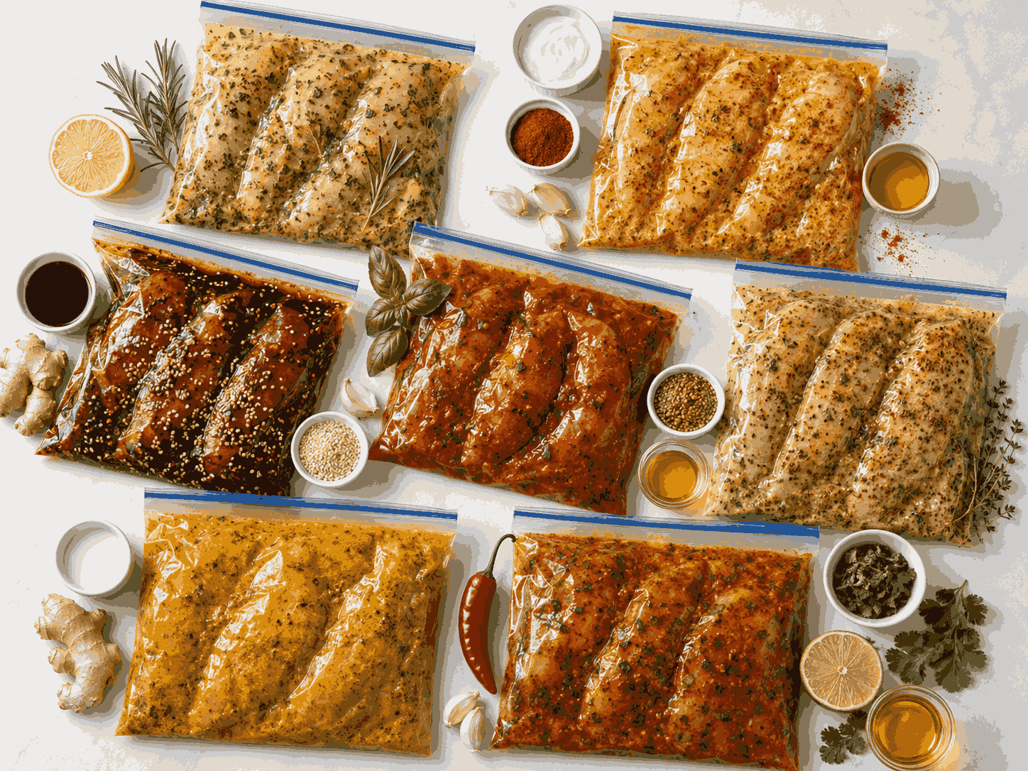7 Marinades pour Poitrines de Poulet : mes recettes tendres, parfumées ...