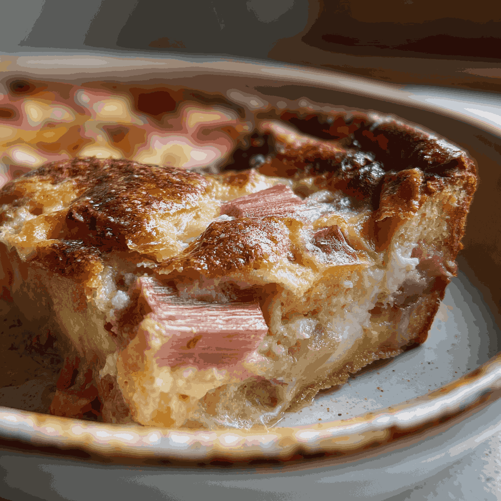 Clafoutis léger à la rhubarbe : le dessert fondant qui réveille le ...